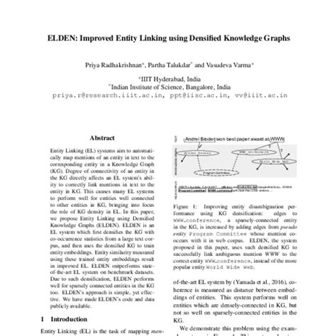 Elden Improved Entity Linking Using Densified Knowledge Graphs Acl Anthology