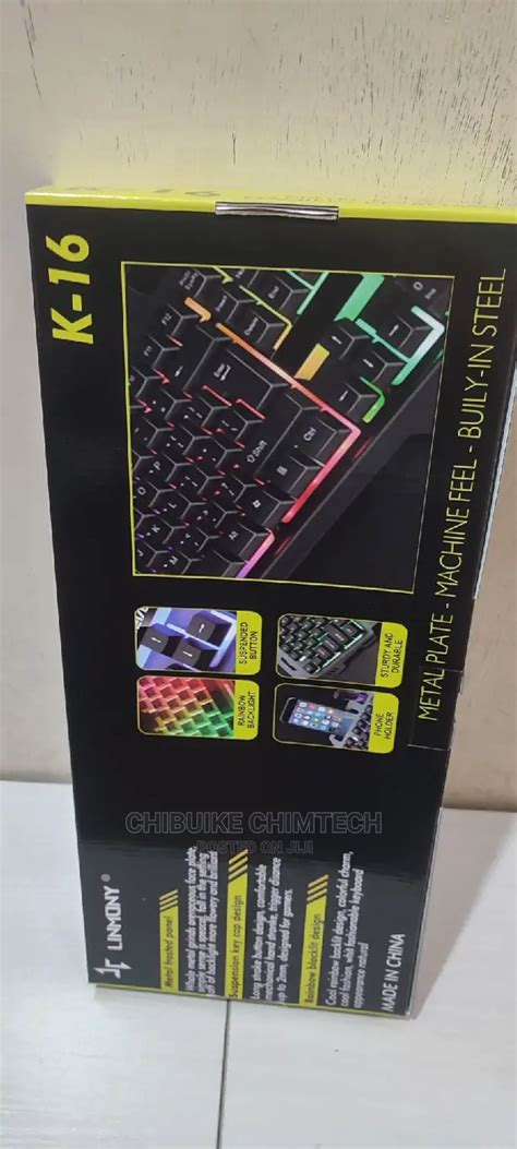 Linmony K 16 Gaming Keyboard Backlight In Ikeja Computer Accessories