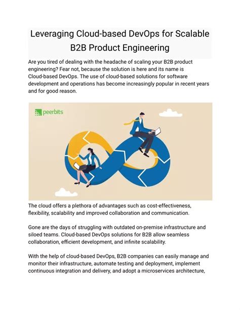 Ppt Leveraging Cloud Based Devops For Scalable B2b Product
