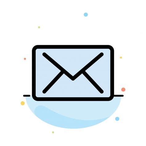 Email Mail Message Abstract Flat Color Icon Template Color Icons