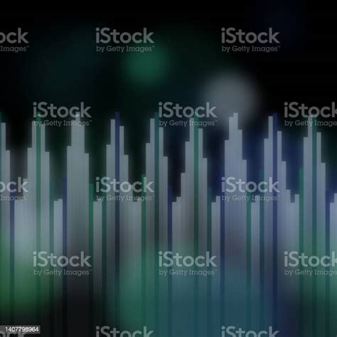 추상적인 다채로운 일러스트 레이 션 양식화 된 사운드 주파수 이퀄라이저 요소 무지개 라인과 웨이브 디지털 오디오 개념을위한