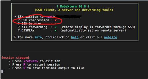 急求助！使用mobaxterm连接ssh时，提示ssh Compression错误是什么意思？服务器 Csdn问答