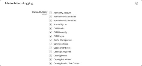 configure admin actions in magento 2 with admin action log feature