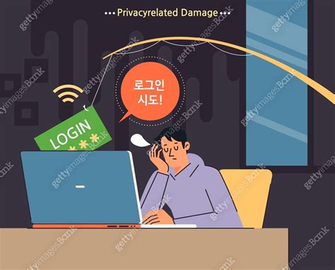 개인정보 보안 누출 나쁜상태 로그인 컴퓨터범죄 범죄 네트워크보안 컴퓨터소프트웨어 낚싯대 낚시도구 노트북컴퓨터 개인용컴퓨터 부주의 컨셉
