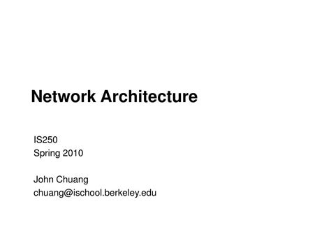 PPT Network Architecture PowerPoint Presentation Free Download ID