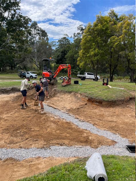 Golf Course Bunker Drainage Upgrade Jdf Plumbing And Drainage