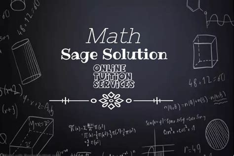 Math Sage Solution