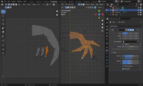 Modeling Building UVs Without Applying The Mirror Modifier Blender Stack Exchange