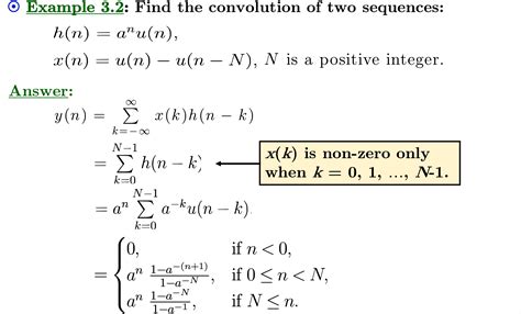 Solved Example 32 Find The Convolution Of Two Sequences