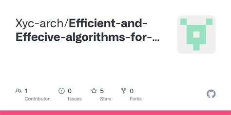 Github Xyc Archefficient And Effecive Algorithms For Generalized