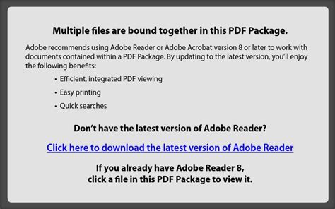 multiple files are bound together in this pdf package click here to download the latest