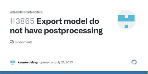 Export Model Do Not Have Postprocessing · Issue 3865 · Ultralytics