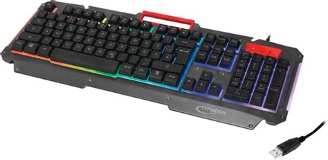 Typhoon Gaming Keyboard With Rainbow Colours Backlight Usb De Ti022 Price Comparison