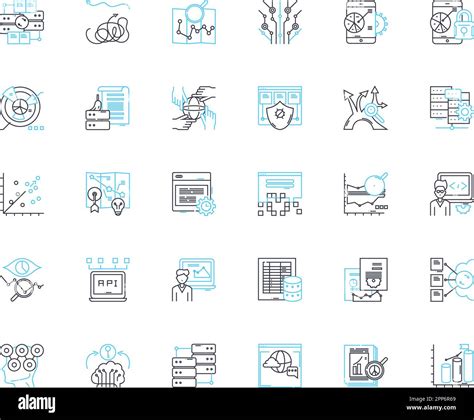 Social Communication Linear Icons Set Conversations Nerking Engagement Sharing