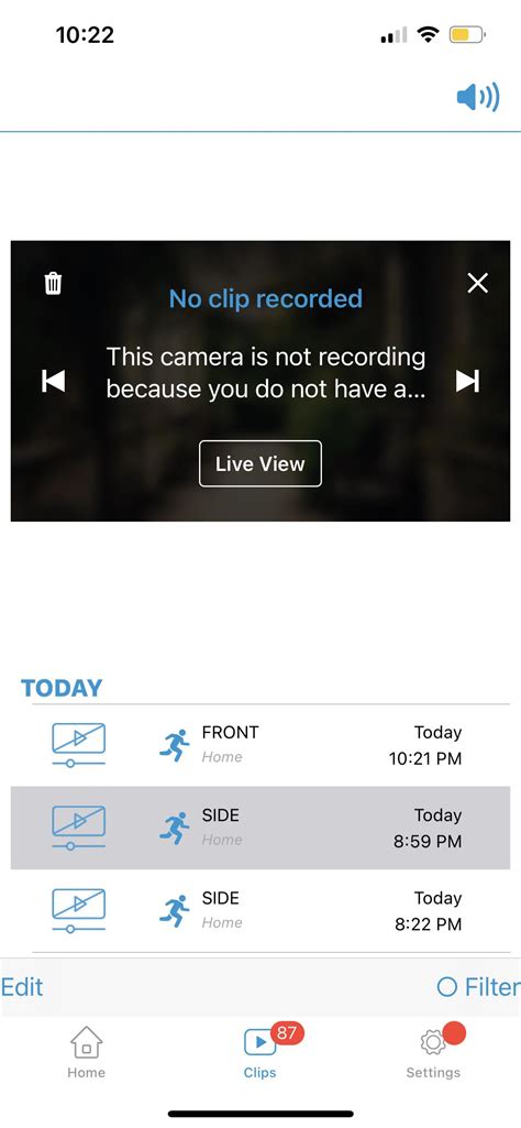 anyone have this issue motion is being detected but videos are not being recorded camera