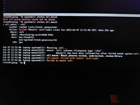 Failing To Boot After Update Can T Mount Efi Newbie EndeavourOS