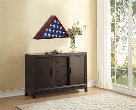 Solid Wood Flag Display Case Triangular Flag Display Case 5 9 5 Veterans Wooden Folded Flag