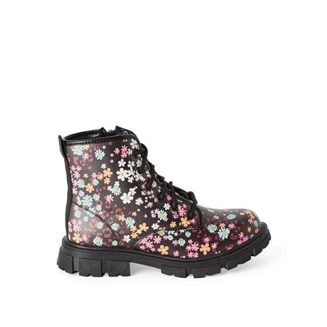 Justice Girls Printed Combat Boots Walmartca