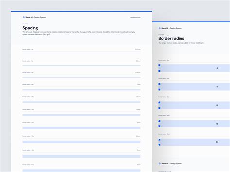 Spacing And Border Radius For Blank Ui By Alin Moisa On Dribbble