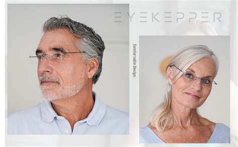 Eyekepper 3 Pack Rimless Metal Reading Glasses For Men
