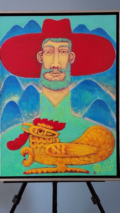 몽우조셉킴아침20호 인물화 초상화 솔로몬의지혜 부자의비결 담대하라 솔로몬과다윗 닭그림 출세를부르는그림 관직운그림 임송갤러리 Youtube