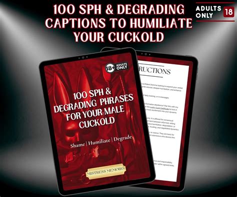 100 Sph And Degrading Captions For Cuckolds Femdom Hotwife Humiliation