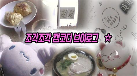 조각조각 캠코더 브이로그 Youtube