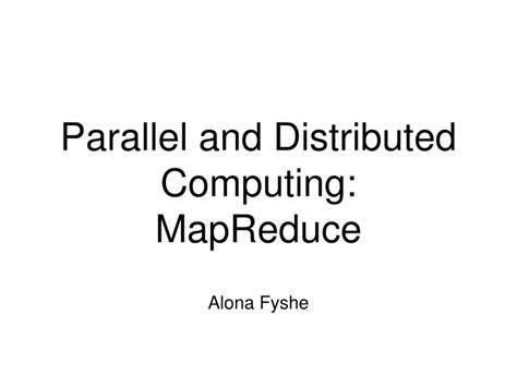 ppt mapreduce for distributed computing powerpoint presentation free