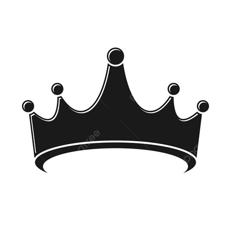 Real Crown Black Background