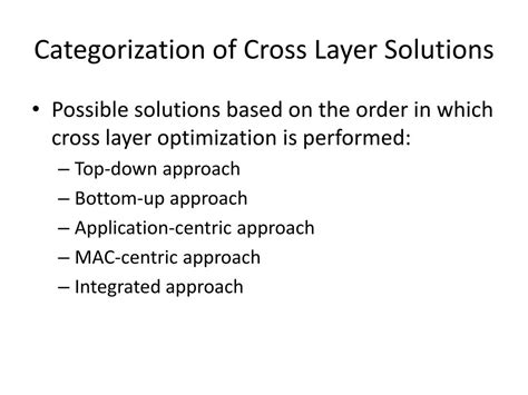 Ppt Cross Layer Design Powerpoint Presentation Free Download Id1922346