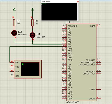 Proteus仿真stm32串口定时器protues仿真stm32定时器 Csdn博客