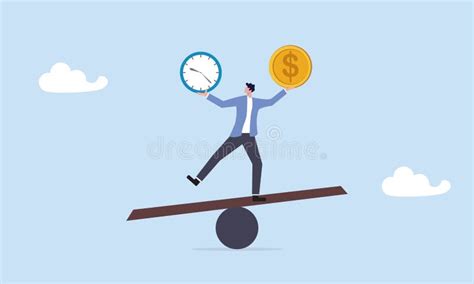 Time And Money Balance Weight Between Work And Life Long Term