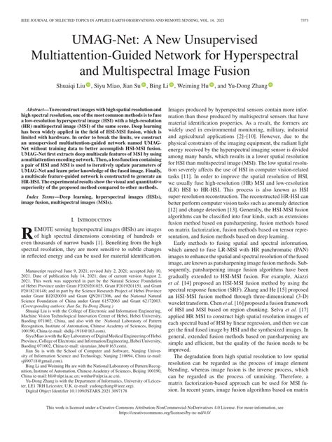Pdf Umag Net A New Unsupervised Multiattention Guided Network For Hyperspectral And