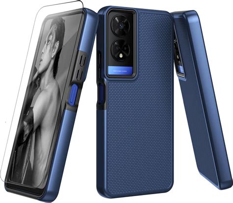 Amazon Com Case For TCL XE XE G Phone Case With Tempered Glass Screen Protector Folding