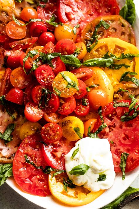 Tomato Burrata Salad Diethood