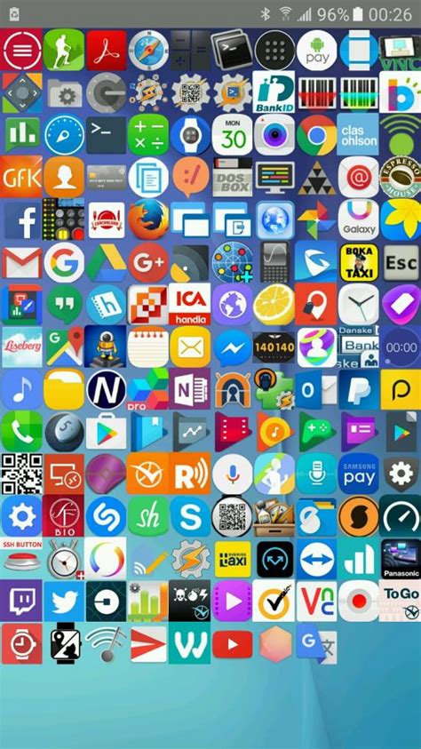 Android My Home Screen Started To Get Full So Had To Shrink The Icons Grid 10x17 170