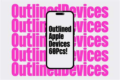 Outlined Apple Devices Mockups Graphic By Salihkizilkaya · Creative Fabrica