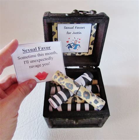 Sexual Favor Scroll Box Sexual Favors In A Wood Chest Etsy