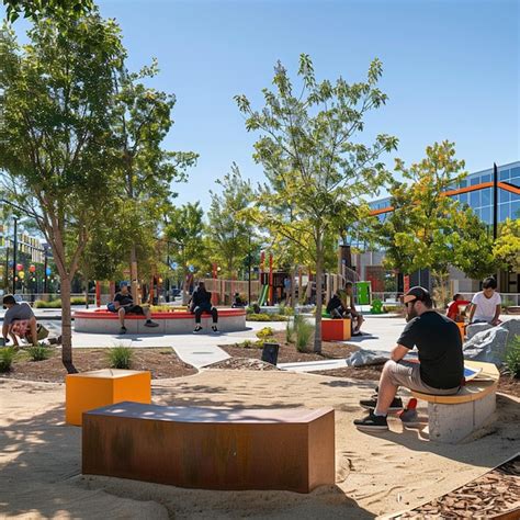 Modern Public Space Designing For Community Engagement And Digital Activism Premium Ai