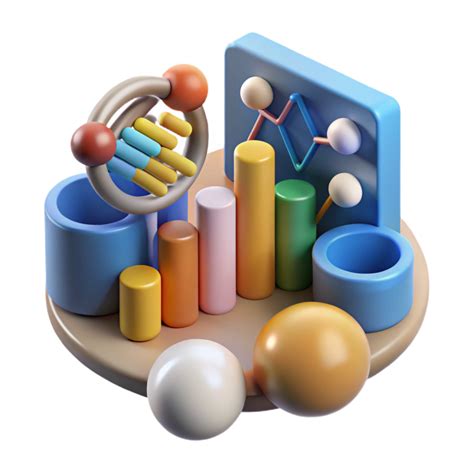 Dramatic Creative Bioinformatics Data Analysis Visualization Isolated