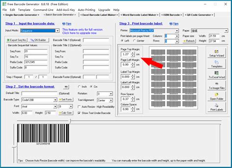 Help Documents Of Barcode Software Print Bulk Barcodes Quickly