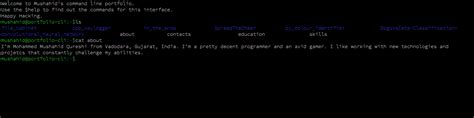 Portfolio CLI Devpost