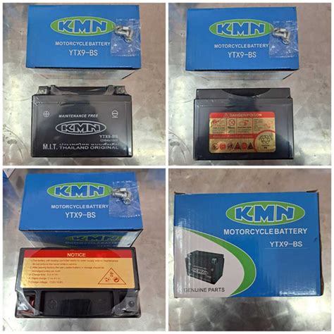 Battery Kmn Motorcycle Ytx9 Bs 12v9ah Ori Thailand For Honda