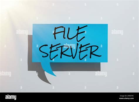 Conceptual Caption File Server Business Concept Device Which Controls Access To Separately