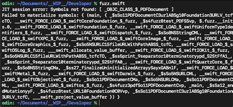Swift 59 And Pdfkit Jit Session Error W Apple Community