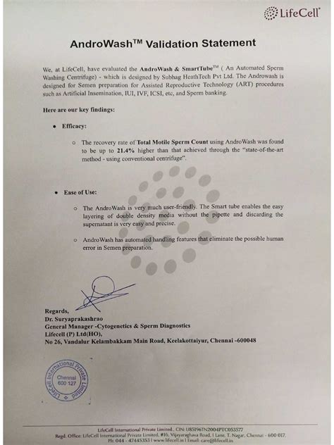 Androwash Validation Report Pdf