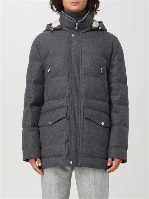 Brunello Cucinelli 코트 남성 그레이 Giglio Com에서 Brunello Cucinelli 재킷