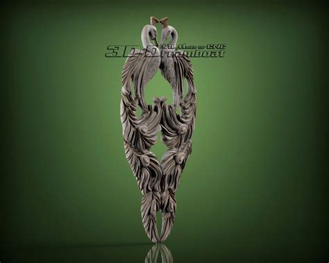 Peacock 3d Stl Model For Cnc Router Artcam Vetric Etsy