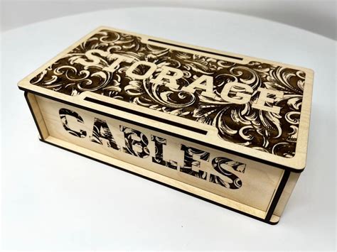 Cable Box Made On A Glowforge Glowforge Owners Forum