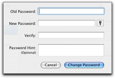 How Do I Change My Account Password In Mac OS X